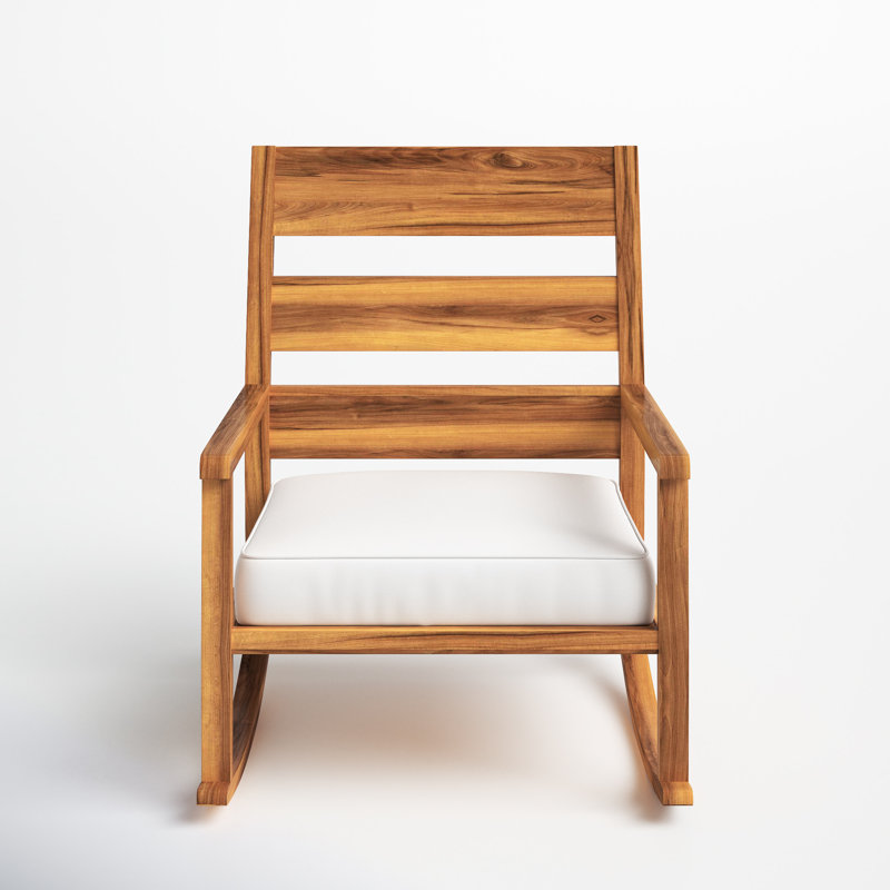 Outdoor Stanley Rocking Solid Wood Chair with Cushions